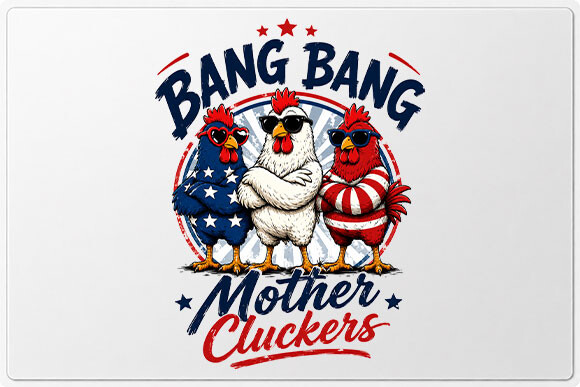 Funny Patriotic Chicken Trio PNG Graphic by CREATIVE DESIGN ZONE ...