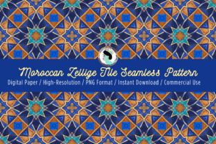 Geometric Moroccan Tile Seamless Pattern Graphic by Marrie Pauza ...
