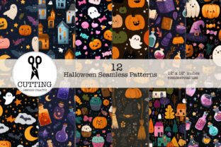 Halloween Seamless Patterns Graphic by CUTTING DESIGNCrafts · Creative ...