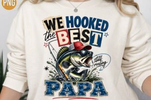 Hooked the Best Papa Fishing Father PNG Graphic by AVA DIGITAL ...