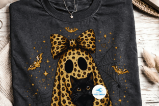 Leopard Coquette Ghost Bow Png Graphic by studiopixelwave · Creative ...