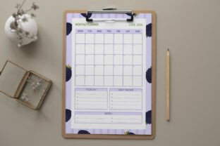 Monthly Planner for June 2026 Graphic by ART Fanatic · Creative Fabrica
