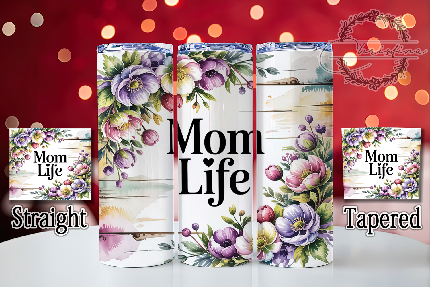 Mother’s Day Mom Life Heart 20oz Tumbler Graphic by christina.clipart ...