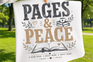 Pages and Peace PNG Design, Book Lover S Graphic by Craftcity ...