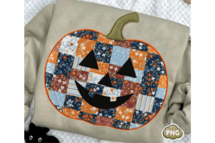 Preppy Floral Pumpkin Png, Patchwork Png Graphic by Bee.design ...