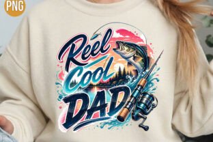 Reel Cool Dad Fishing Father's Day PNG Graphic by CUTSY Digital ...