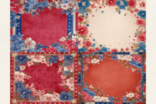 Rose of Sharon Liberty Floral Paper Graphic by Wow Art · Creative Fabrica