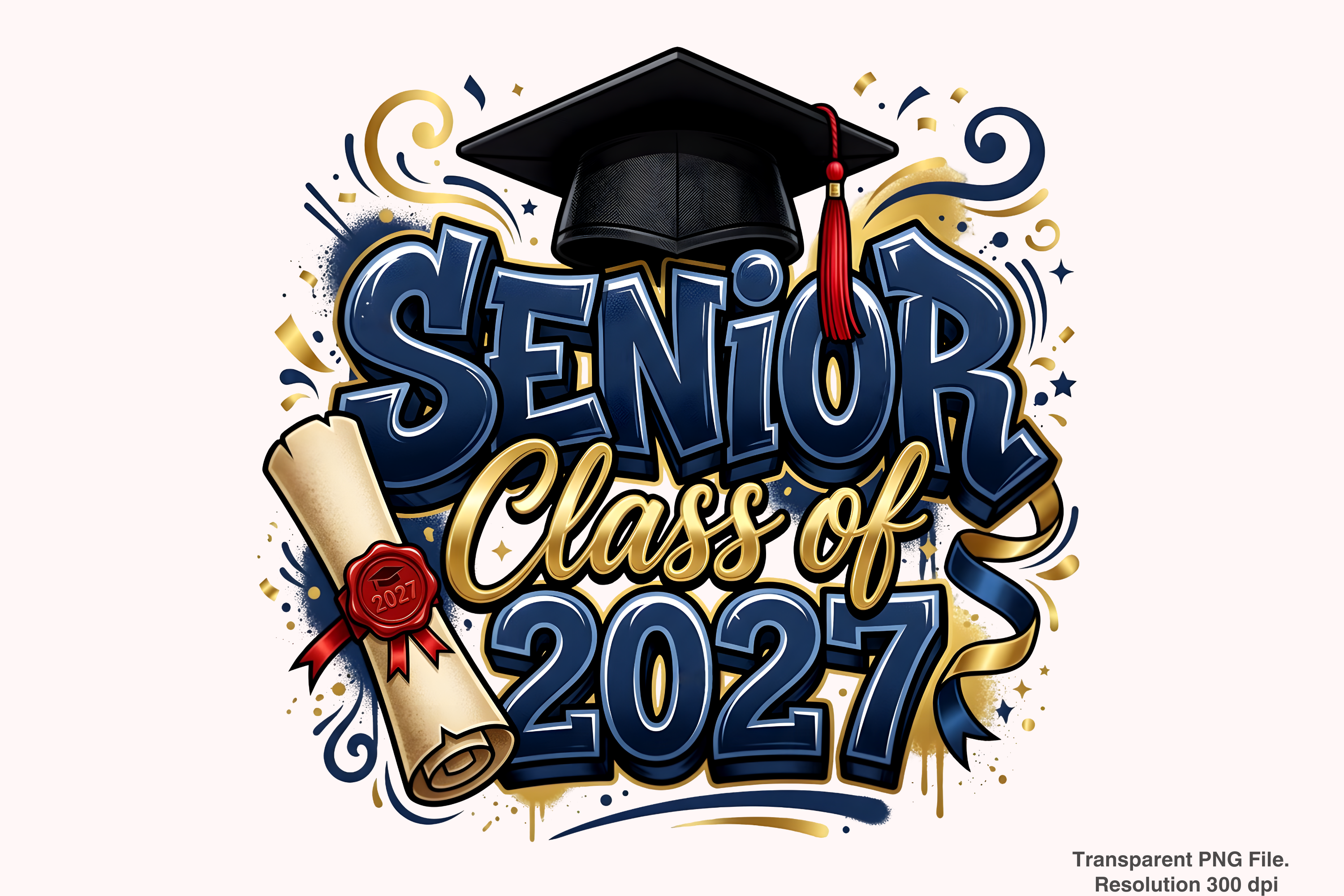 Senior 2027 PNG, 2027 Graduation PNG Graphic by Trendy PNG Co ...