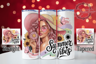 Summer Vibes Stylish Beach 20oz Tumbler Graphic by christina.clipart ...