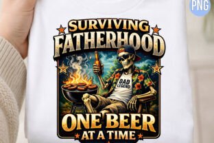 Surviving Fatherhood Beer Grill DAD PNG Graphic by COZY_OWL · Creative ...