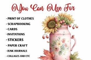 Whimsical Floral Fall Clipart Bundle Graphic by Print Magic · Creative ...