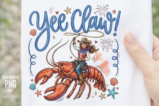 Yee Claw Patriotic Western Lobster PNG Graphic by Moms Love · Creative ...