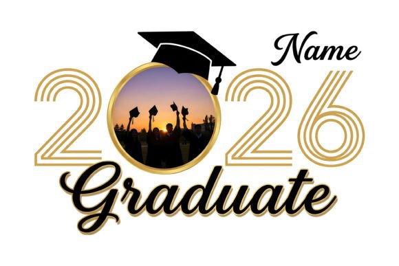 2026 Graduate Photo SVG Graphic by Design Station · Creative Fabrica
