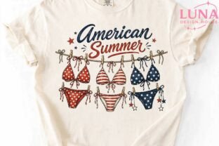 American Summer Bikini Clothesline PNG Graphic by LunaDesignHouse ...
