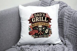 BBQ Funny Grilling Skull Dad Grill PNG Graphic by CraftDesign ...