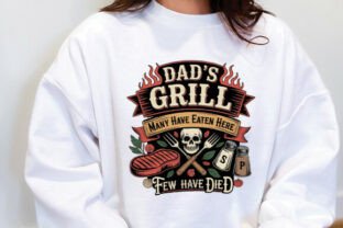 BBQ Funny Grilling Skull Dad Grill PNG Graphic by CraftDesign ...