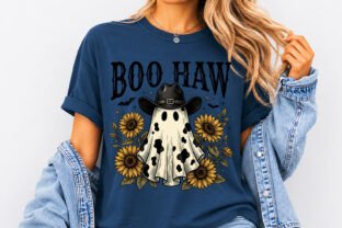 Boo Haw Western Cow Print Ghost PNG Graphic by SoftInk Studio ...