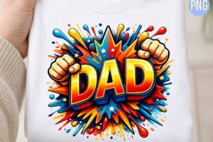 Comic Book Pop Art Dad PNG T-SHIRT Graphic by Meow CREATIONS · Creative ...