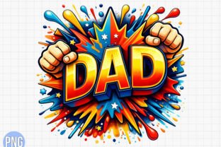 Comic Book Pop Art Dad PNG T-SHIRT Graphic by Meow CREATIONS · Creative ...