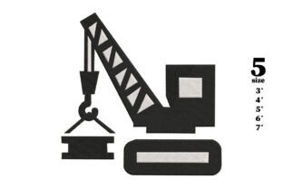 Construction Crane Icon · Creative Fabrica