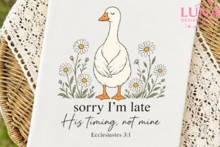 Cute Goose Daisy Christian Quote PNG Graphic by LunaDesignHouse ...