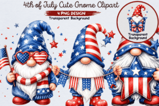 Cute Patriotic Gnome 4th of July PNG Graphic by Craftoria · Creative ...