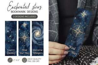 Enchanted Bookmark Celestial Galaxy Star Graphic by natalia.kurtidi ...