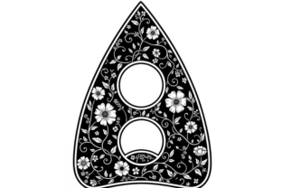 Floral Ouija Board Planchette Art Design Graphic by soikotcbd ...