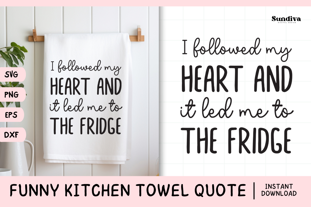 Funny Dish/Kitchen Towel Quote SVG 21 Graphic by Sundiva Design ...