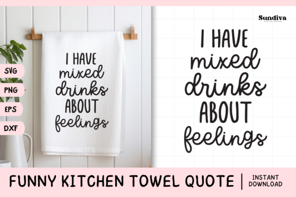 Funny Dish/Kitchen Towel Quote SVG 22 Graphic by Sundiva Design ...