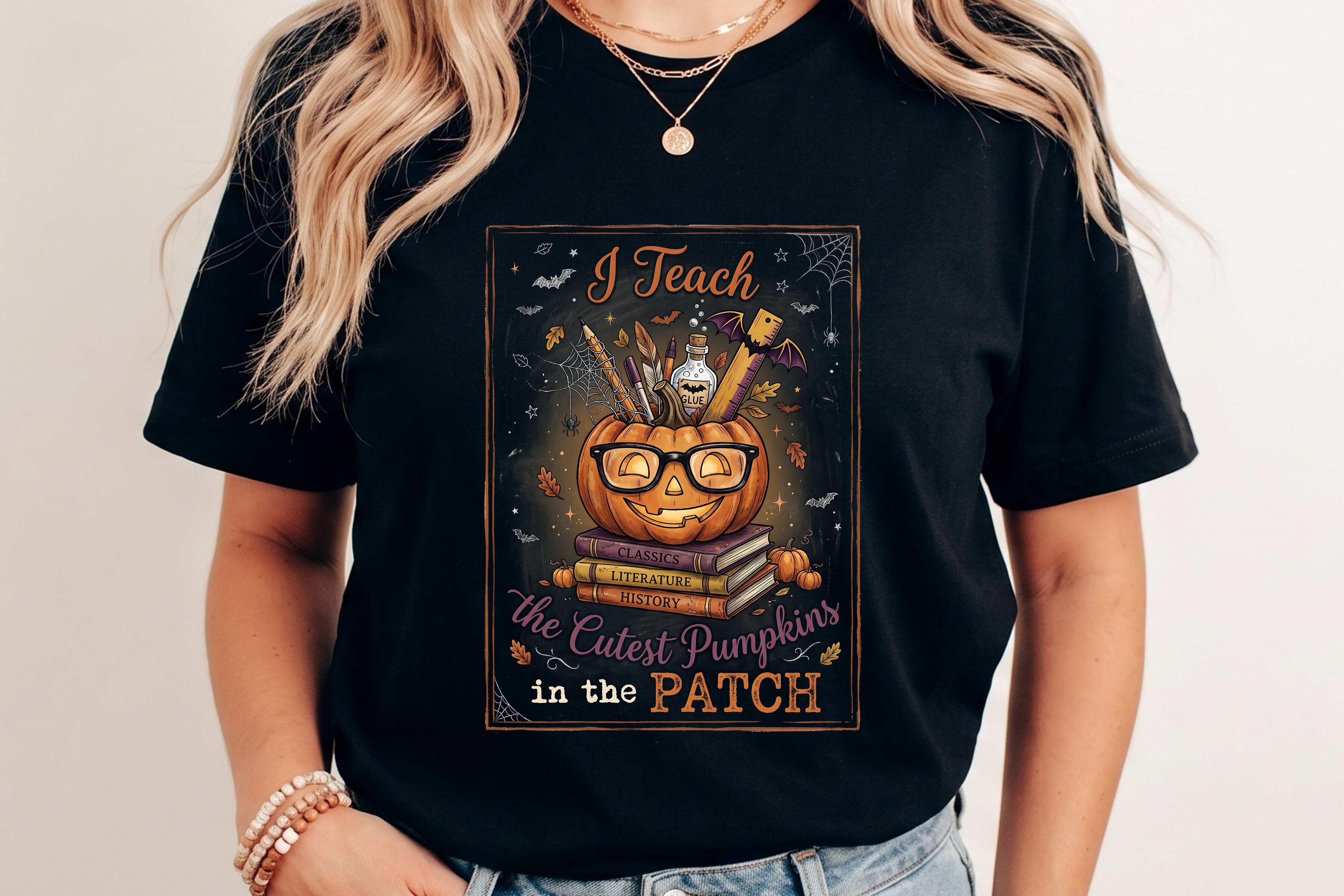 Funny Halloween Teacher Quote Tee PNG Graphic by Arsad Uzzaman ...