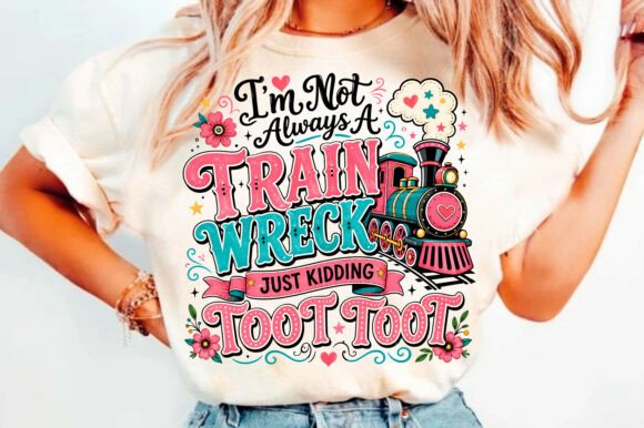Funny Retro Train T-shirt PNG Graphic by DesignEasy · Creative Fabrica