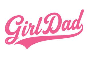 Girl Dad Pink Script SVG Graphic by Design Station · Creative Fabrica