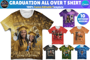 Graduation 3d All over Shirt Template Graphic by Tempvora Magic ...