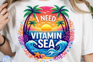 I Need Vitamin Sea Summer Beach PNG Graphic by Emma Studio · Creative ...