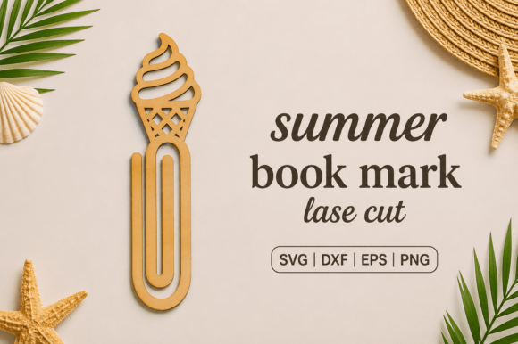 Ice Cream Cone Bookmark SVG · Creative Fabrica