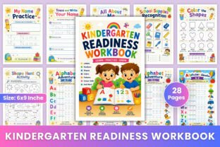 Kindergarten Readiness Workbook Graphic by KDPMart · Creative Fabrica