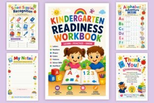 Kindergarten Readiness Workbook Graphic by KDPMart · Creative Fabrica