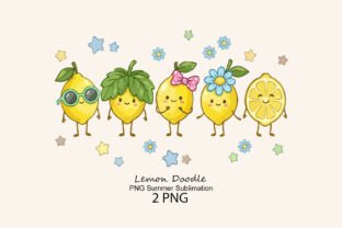 Lemon Doodle PNG Summer Sublimation Graphic by Dreamy Art · Creative ...