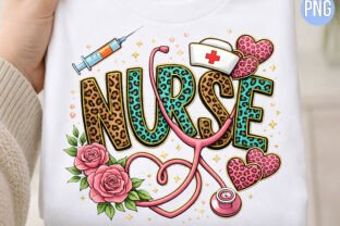 Leopard Pattern Medical Nurse Rose PNG Graphic by MOON CREATION ...