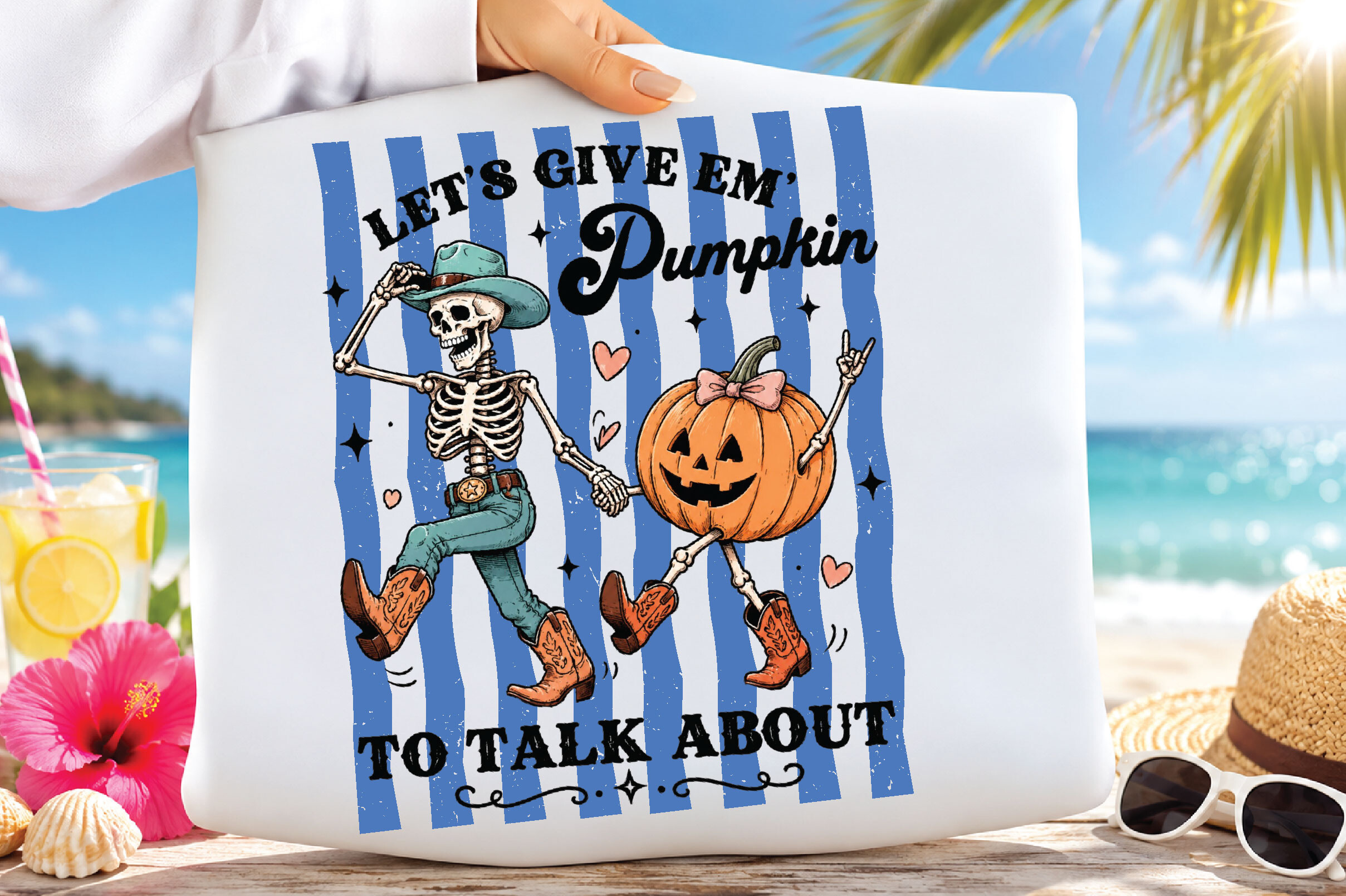 Let's Give Em Pumpkin to Talk About PNG Graphic by Craftoria Studio ...