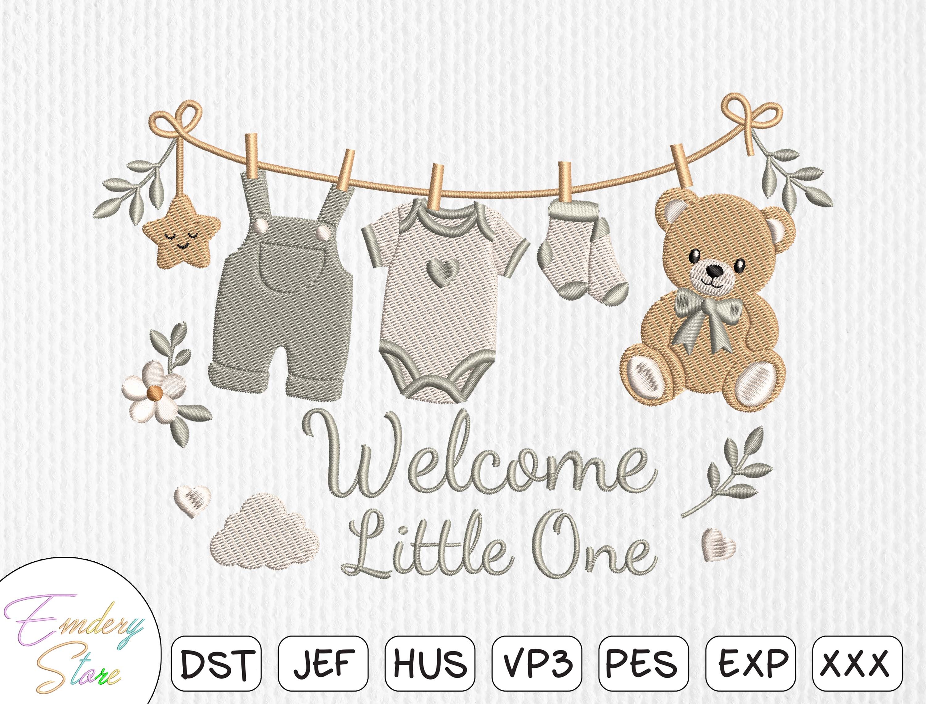 Newborn & Baby Shower Embroidery Design · Creative Fabrica