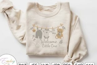 Newborn & Baby Shower Embroidery Design · Creative Fabrica