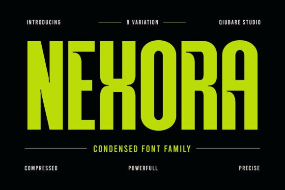 Nexora Font by Qiubare Studio · Creative Fabrica