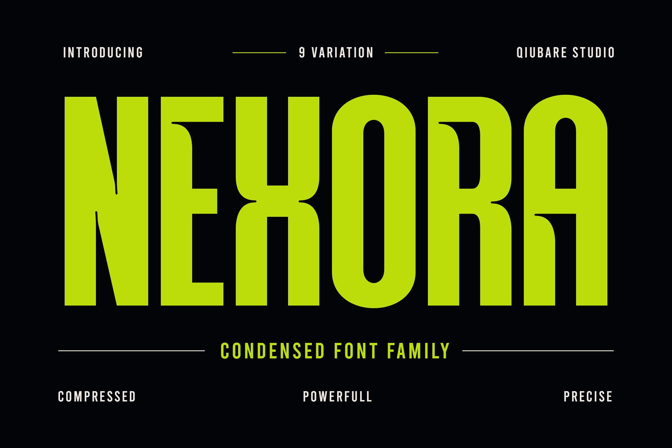 Nexora Font by Qiubare Studio · Creative Fabrica