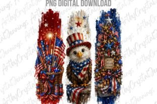Patriotic Eagle Independence Brushstroke Graphic by ...