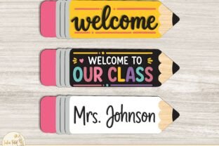 Personalized Teacher Pencil Sign SVG · Creative Fabrica