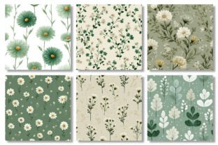 Sage Green Floral Seamless Pattern Graphic by Creative Canvas ...