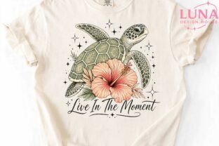 Sea Turtle Hibiscus Flower PNG Clipart Graphic by LunaDesignHouse ...
