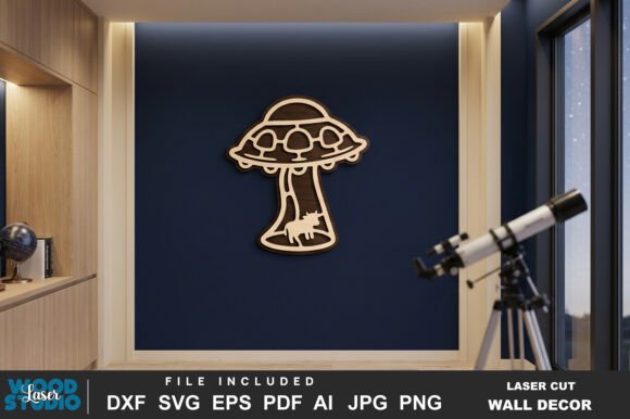 Space Adventure Wall Art Laser Cut SVG · Creative Fabrica